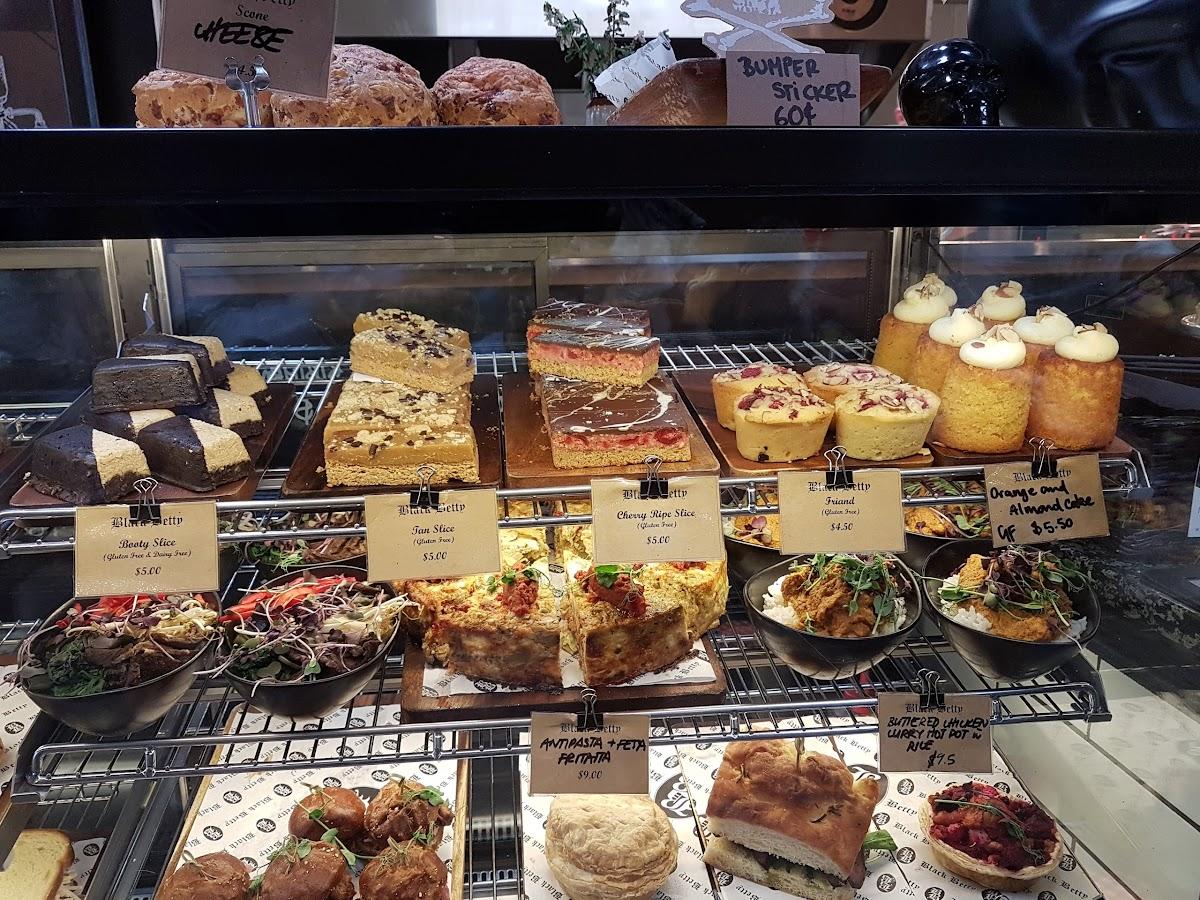 Menu at Black Betty Cafe, Christchurch