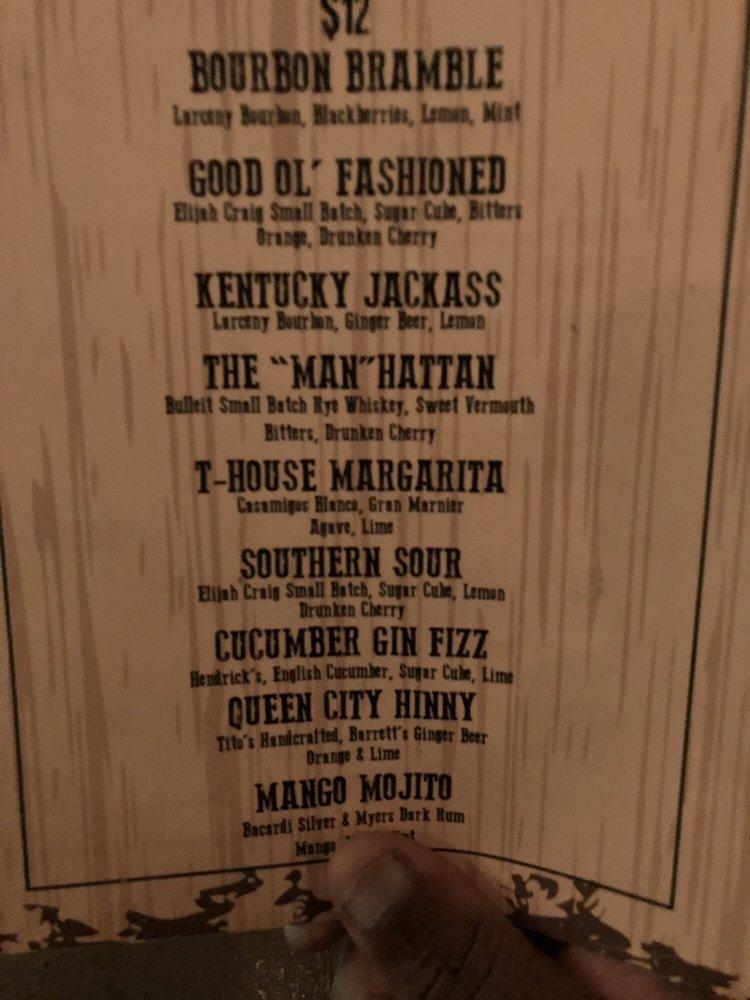 Menu at Treehouse Bourbon & BBQ, Charlotte