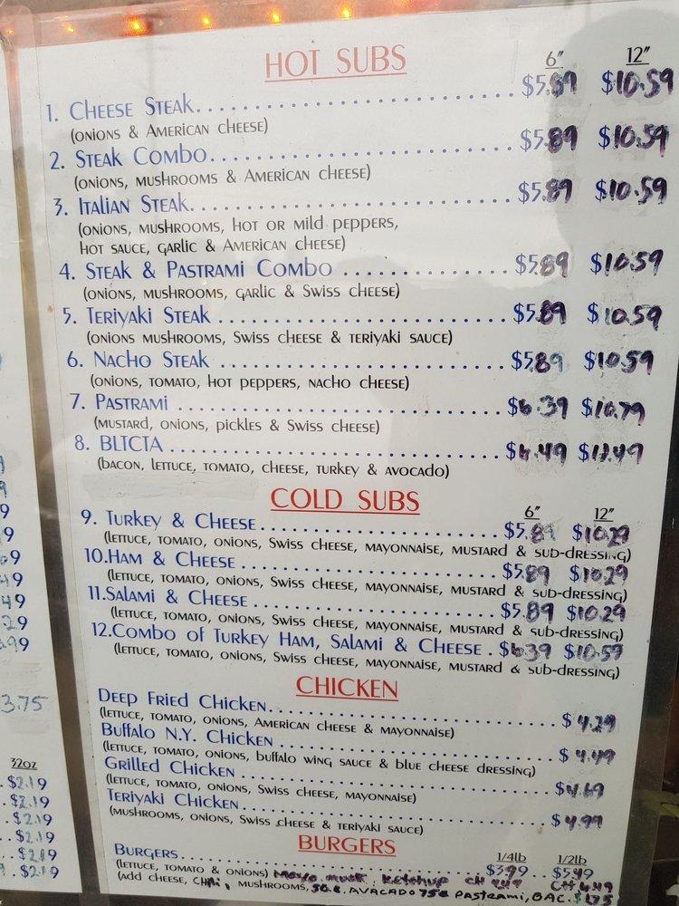 Menu at Original Granite restaurant, Rio Linda