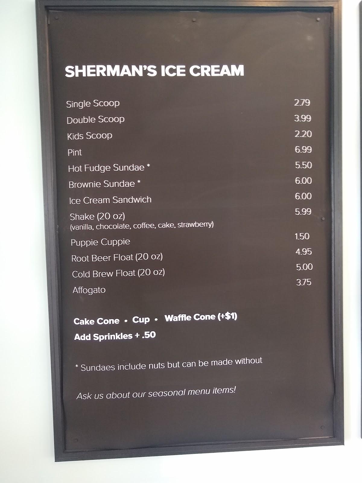 Menu at SoHo Sweets Creamery & Cafe, South Holland
