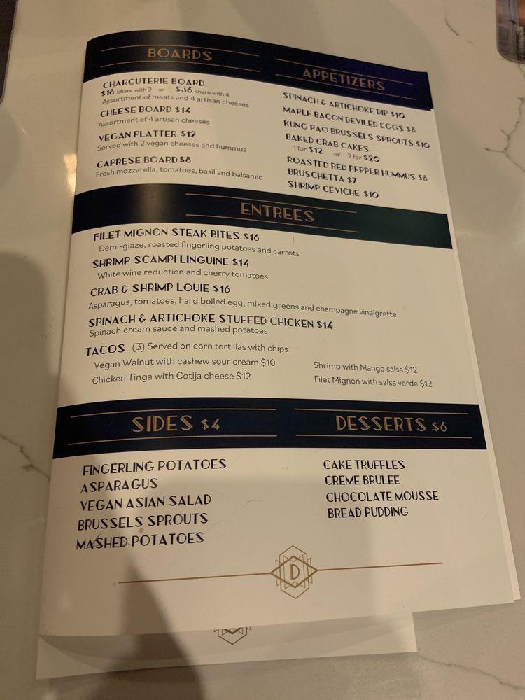 Menu at The District pub & bar, Jacksonville