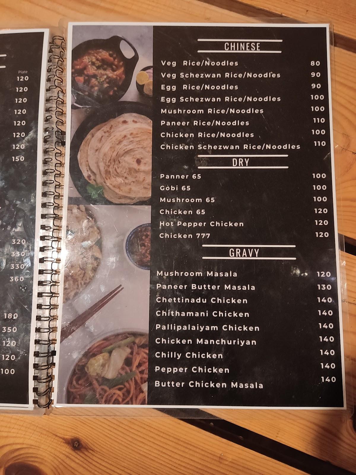 Menu at CRINGE CAFE, Tiruppur