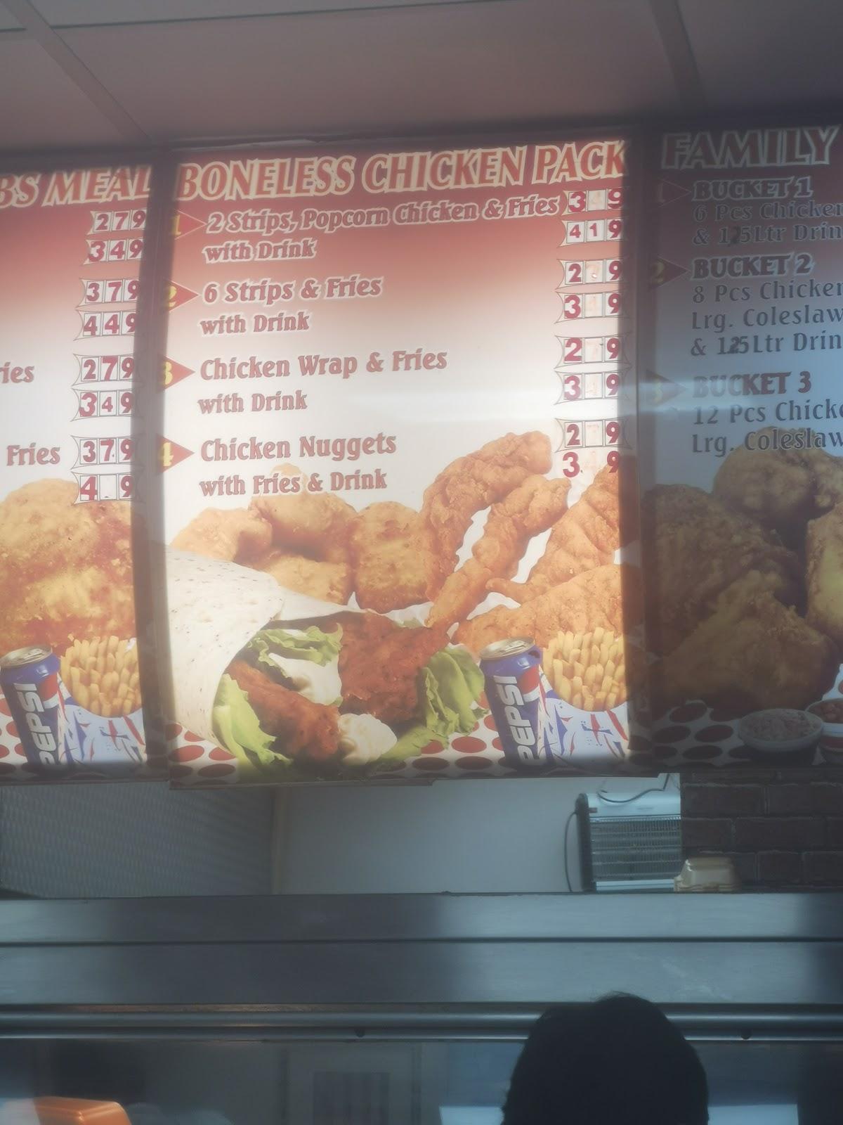 Menu at Crazy Fried Chicken fast food, Hemel Hempstead