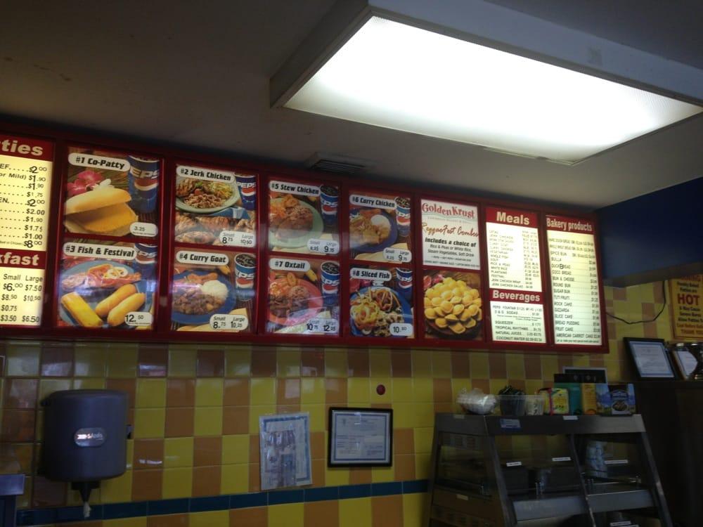Menu at Golden Krust Caribbean Restaurant, Amityville