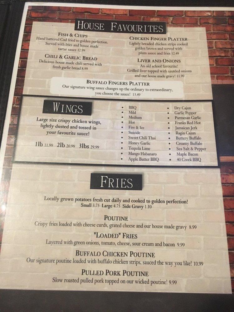 Menu at M&M Bar and Grill, Cambridge