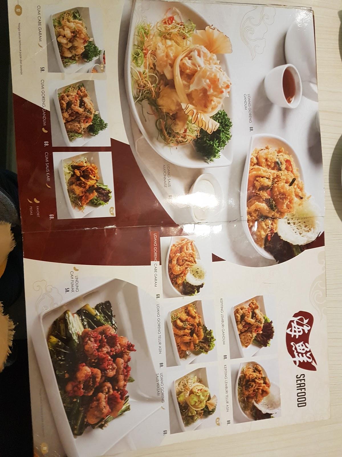 Menu at Red bean restaurant, South Tangerang, Mall TerasKota Lot G16