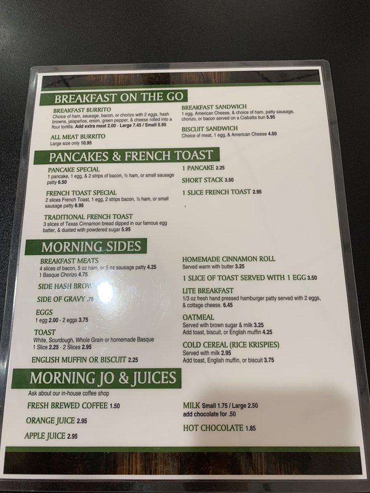 Menu at Stampede Burger restaurant, Gooding, 701 Main St