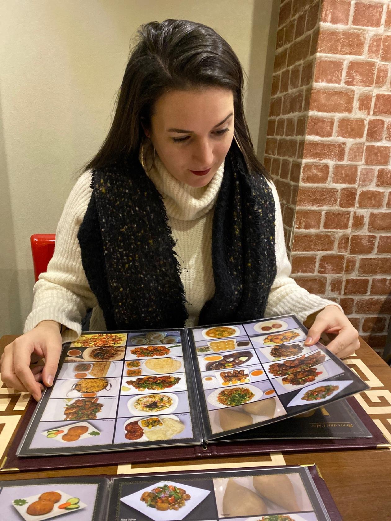 Menu at Maya DD's restaurant, London