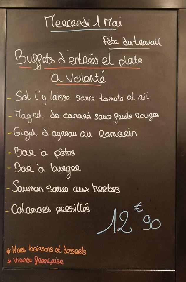 Menu au Les Comptoirs D'alice restaurant, Saint-Berthevin