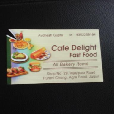Menu at Cafe Delight, Jaipur, Shop No 29 Road Purani Chungi