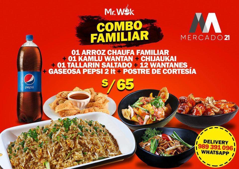 Menu at Mercado 21 restaurant, Tacna