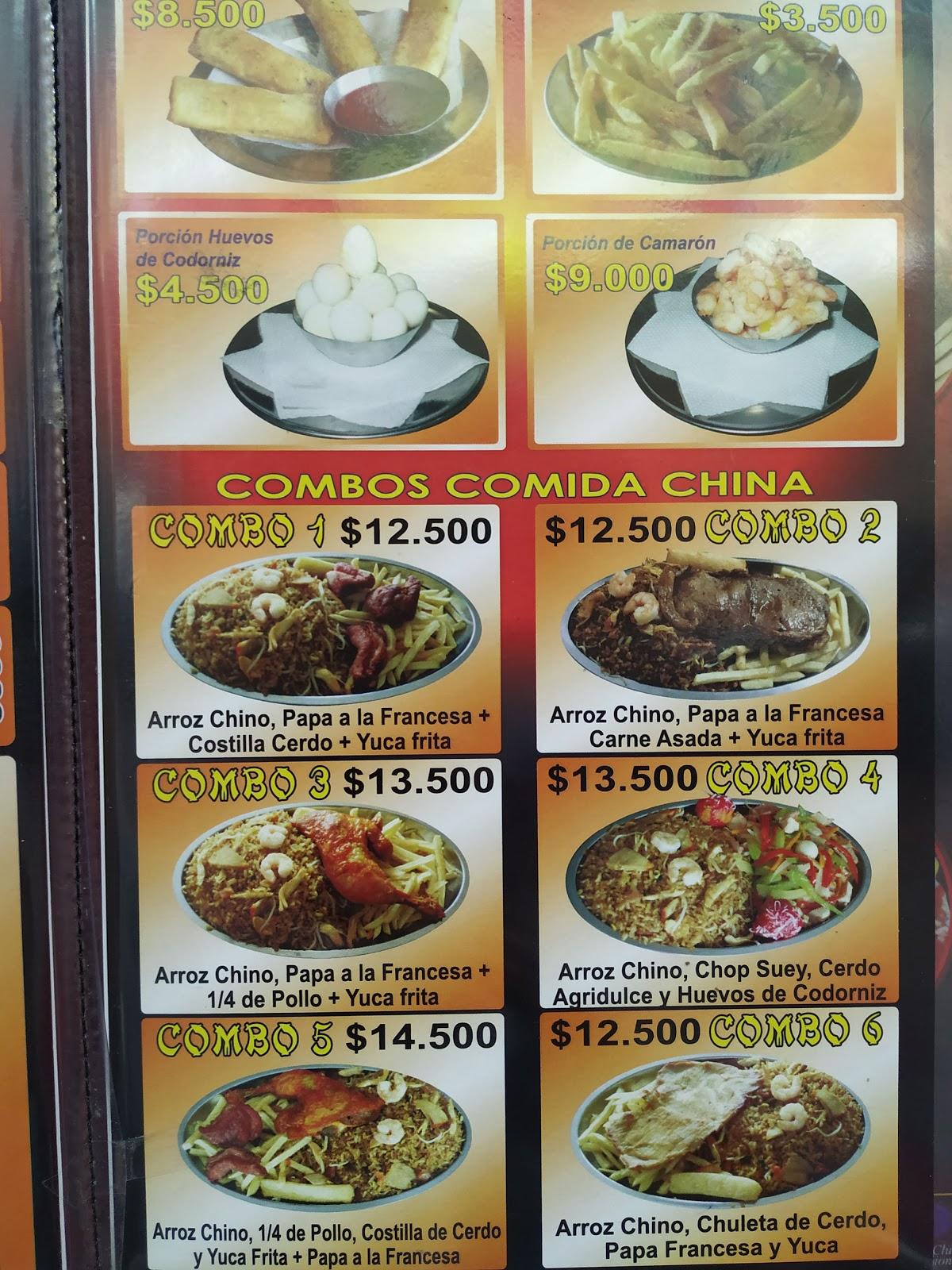 Menu at super chicken broaster y frito restaurant, Bogotá