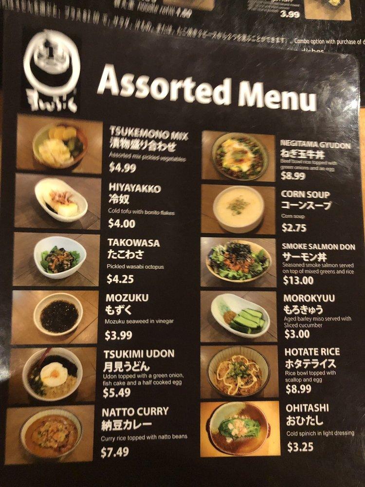 Menu at Manpuku Modern Japanese Eatery restaurant, Toronto