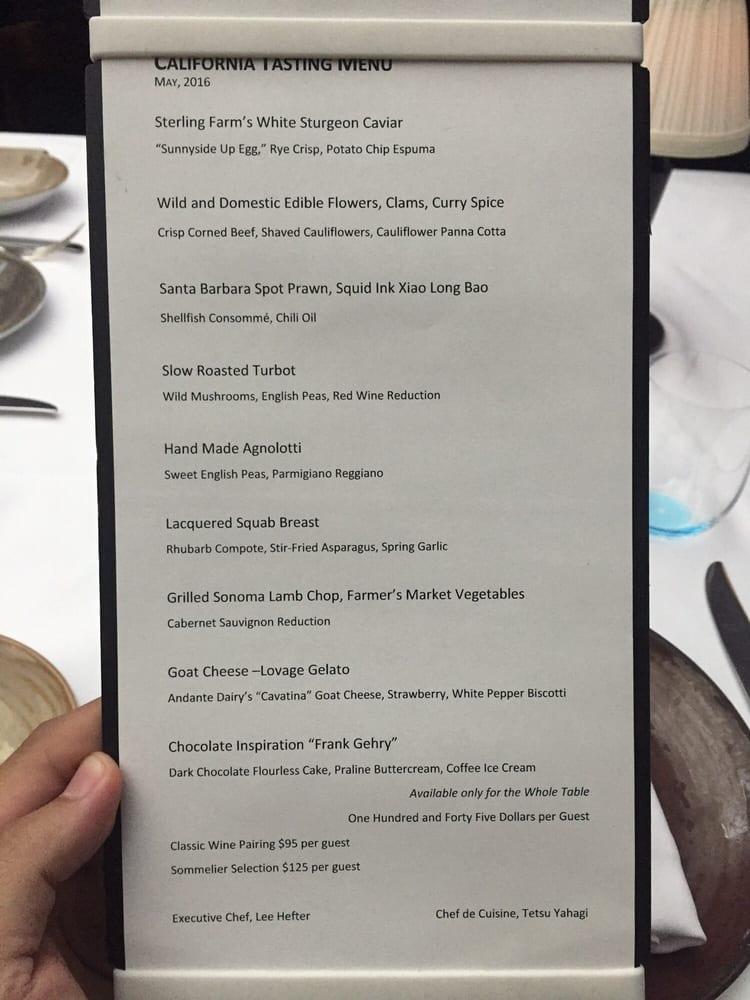 Menu at Spago pub & bar, Beverly Hills, 176 N Canon Dr
