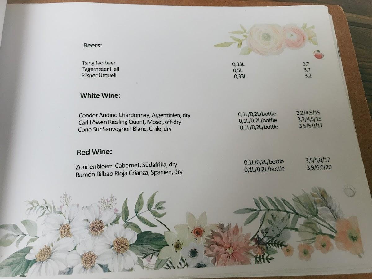 Speisekarte von The Tree restaurant, Berlin