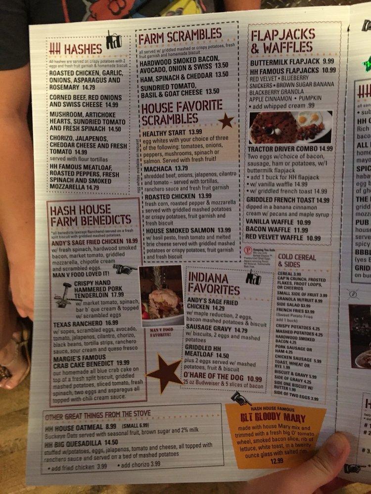 Menu at Hash House A Go Go at The LINQ restaurant, Las Vegas, S Las ...