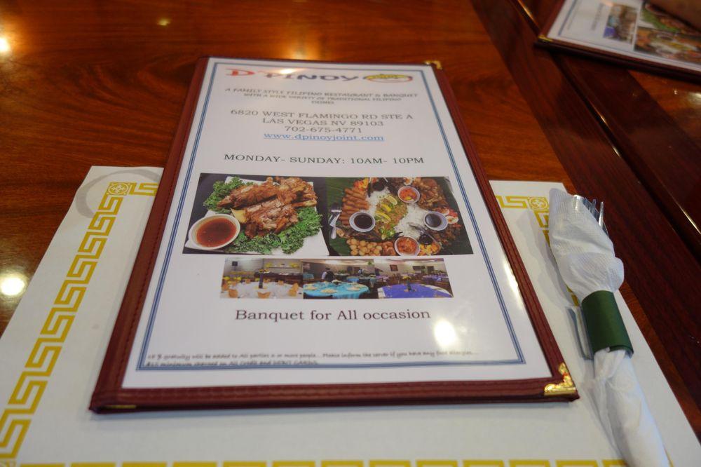 Carta del restaurante D' Pinoy Joint Flamingo, Las Vegas, W Flamingo Rd
