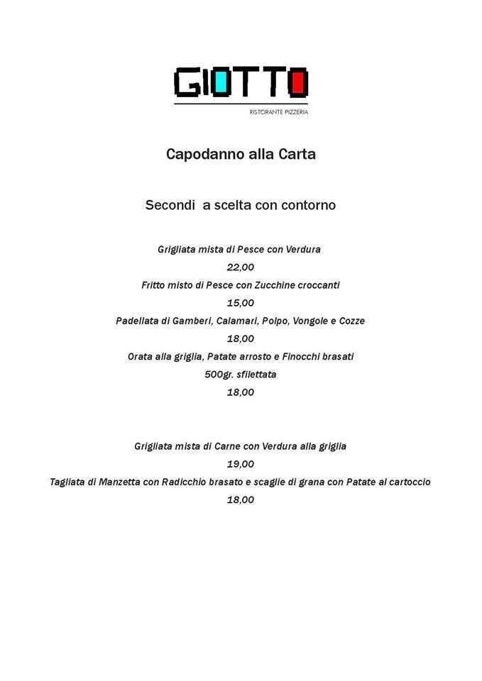 Menu da Giotto Ristorante Pizzeria, Verano Brianza