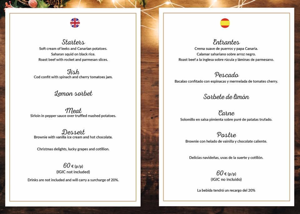 Menu at El Chiringuito pub & bar, Corralejo