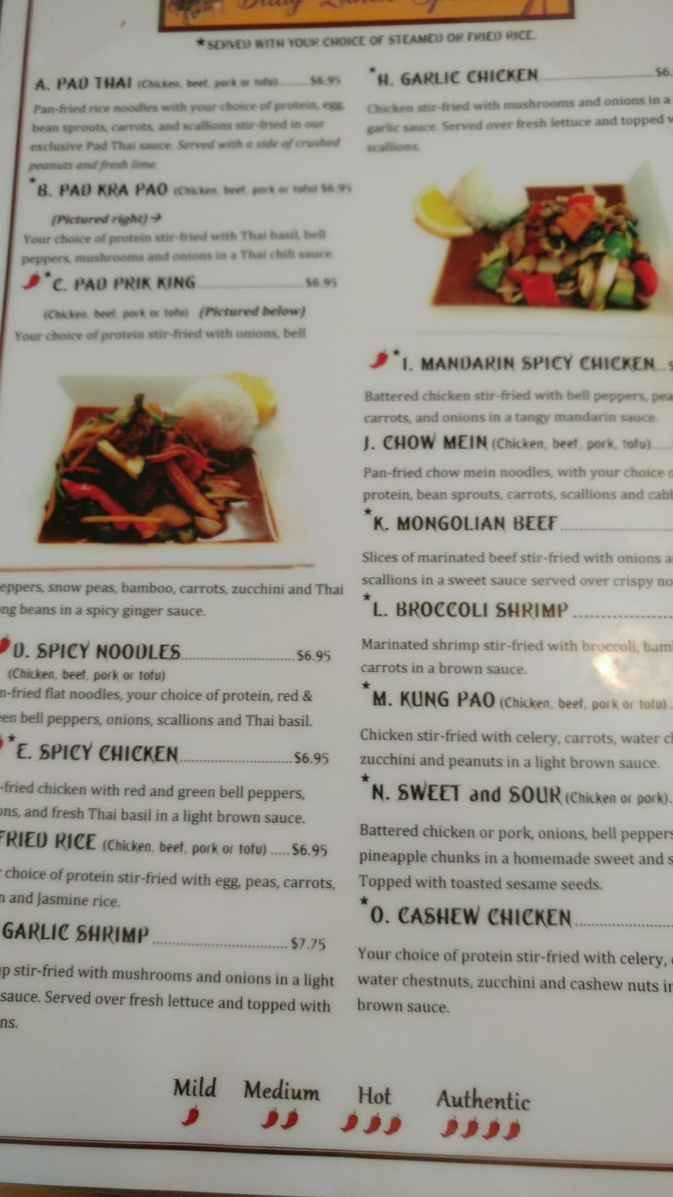 Menu At Pad Thai House Restaurant Boise Menu At Pad Thai House Restaurant Boise