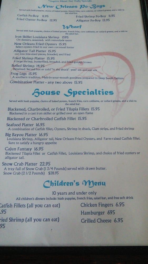 Menu at The Hush Puppy LV restaurant, Las Vegas, W Charleston Blvd