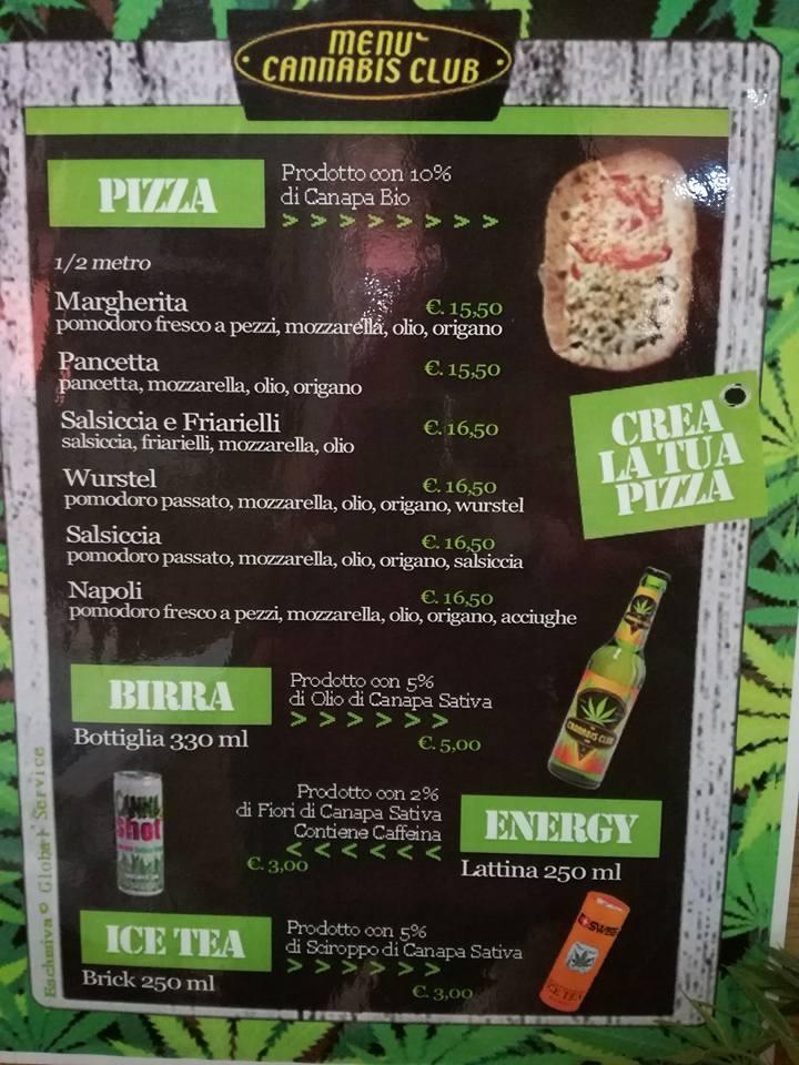 Menu da Il Barone Rosso, Medicina