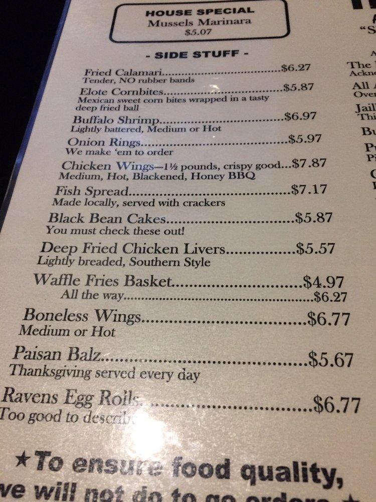 Menu at The Joint St. Pete pub & bar, Saint Petersburg