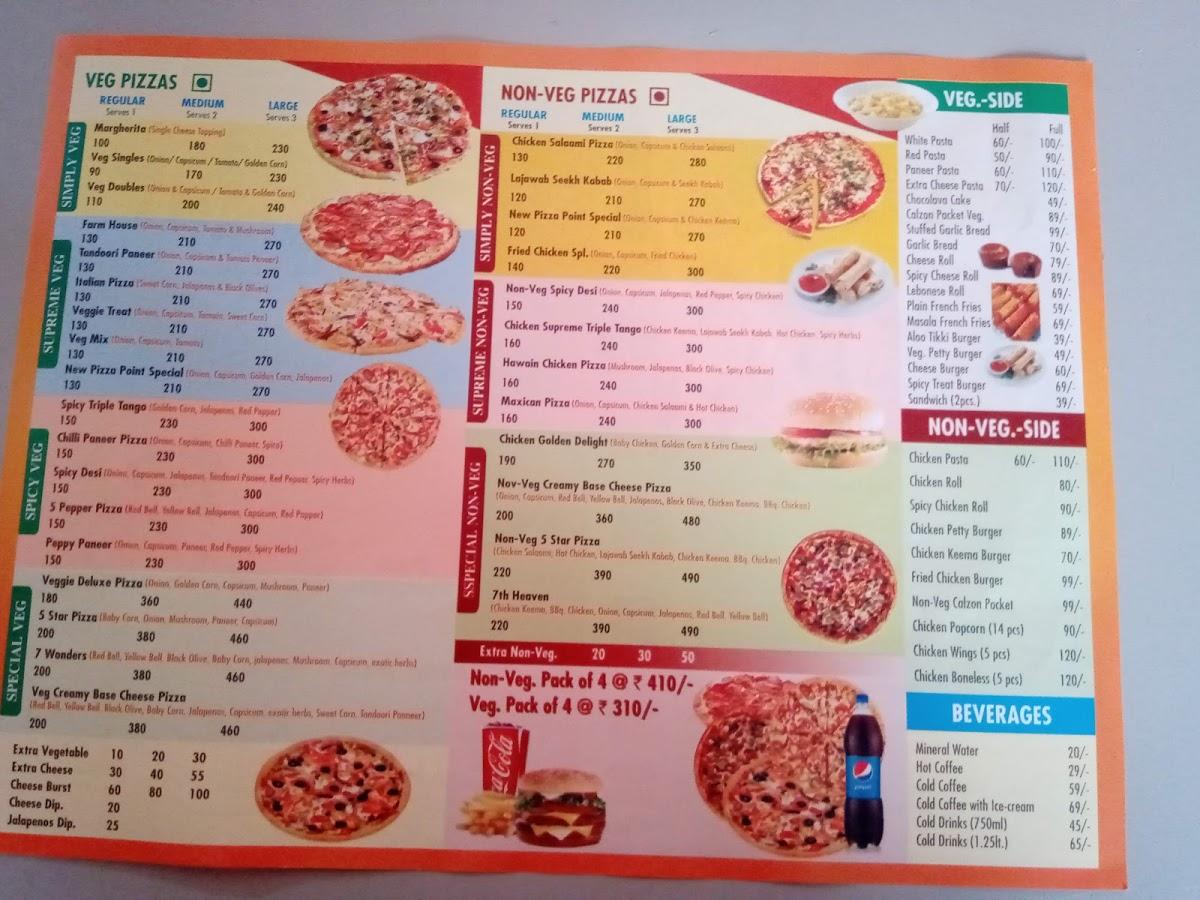 Menu at NEW PIZZA POINT, Baheri