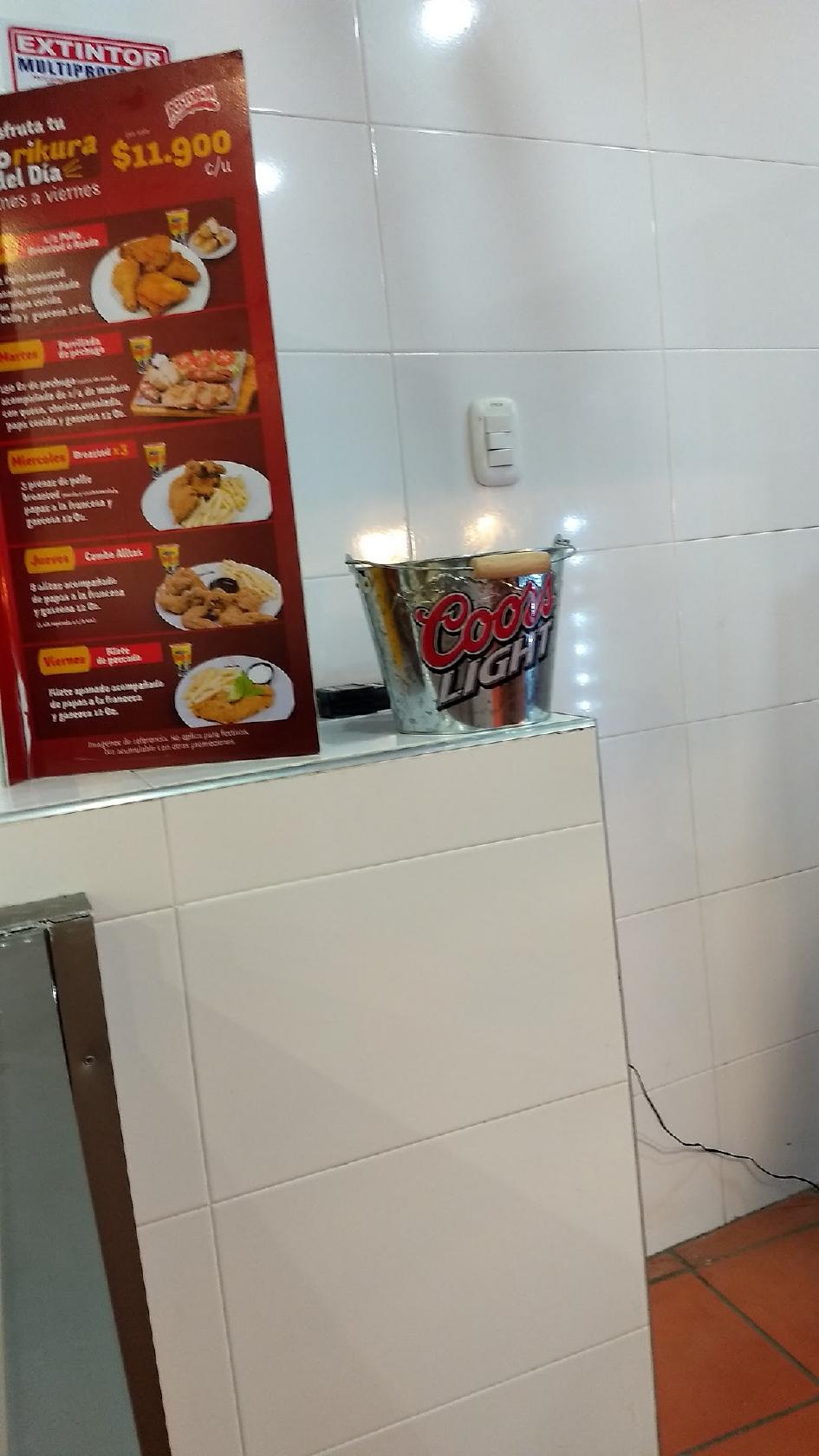 Menu at Piko Riko restaurant, Sincelejo