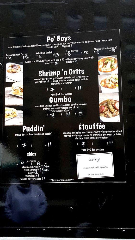 Menu at Puddin' restaurant, Washington, 5th St NE