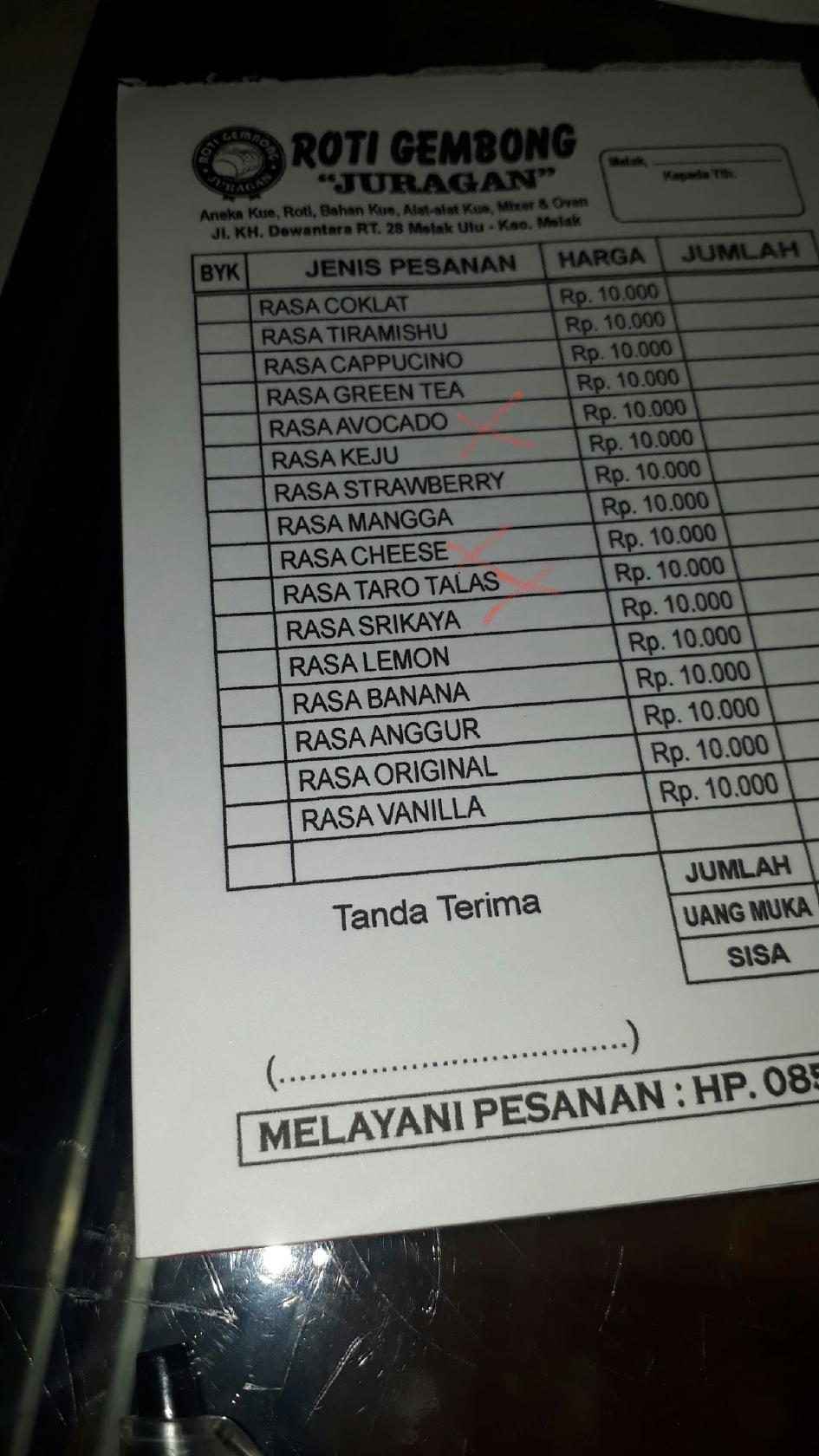 Carta de Roti Gembong Juragan, Melak Ulu