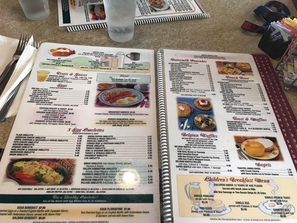 Menu at Village Diner restaurant, Saugerties, 140 Main St