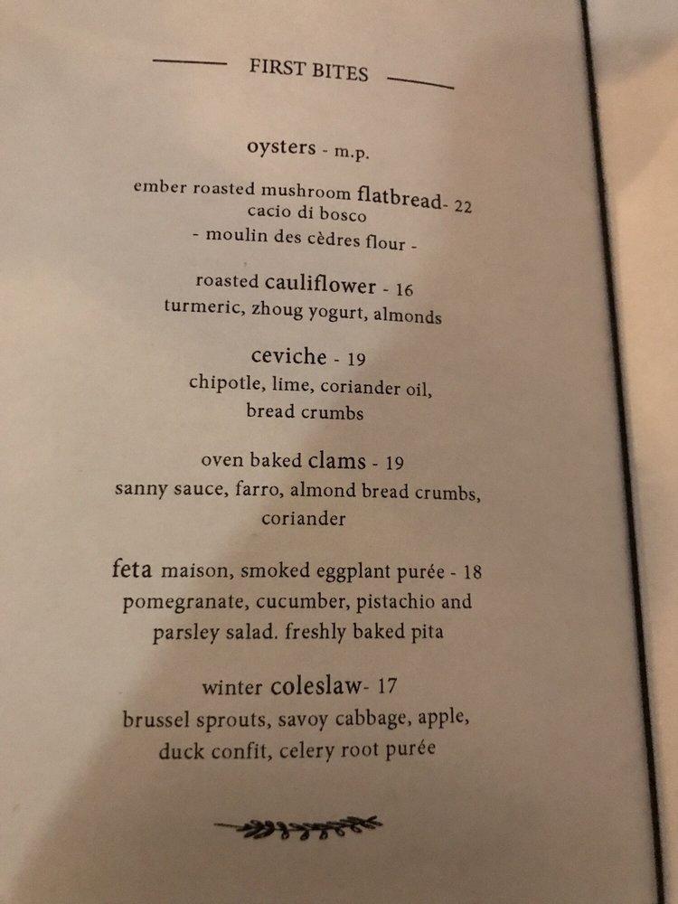 Menu at Foxy restaurant, Montréal, Notre-Dame St W