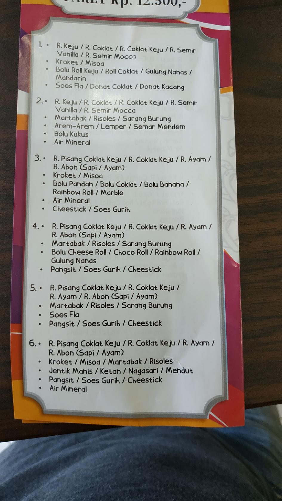 Menu at Nizza Bakery, Semarang, Jl. Tegalsari Raya No.33