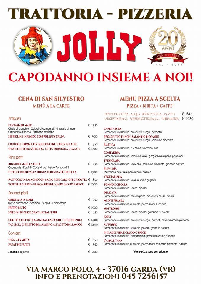 Menu at Trattoria-Pizzeria Jolly, Garda, Via Marco Polo