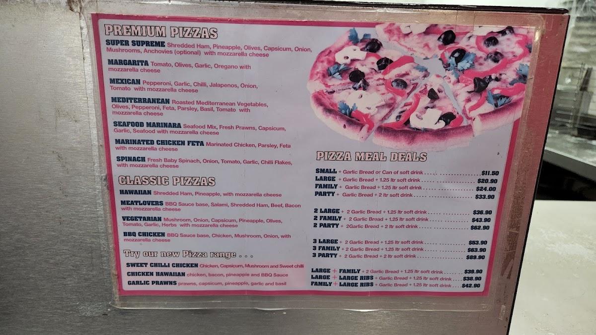 Menu at Pizza House pizzeria, Leichhardt
