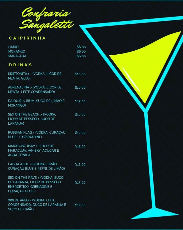 Menu em Confraria Sangaletti pub & Bar, Brasil