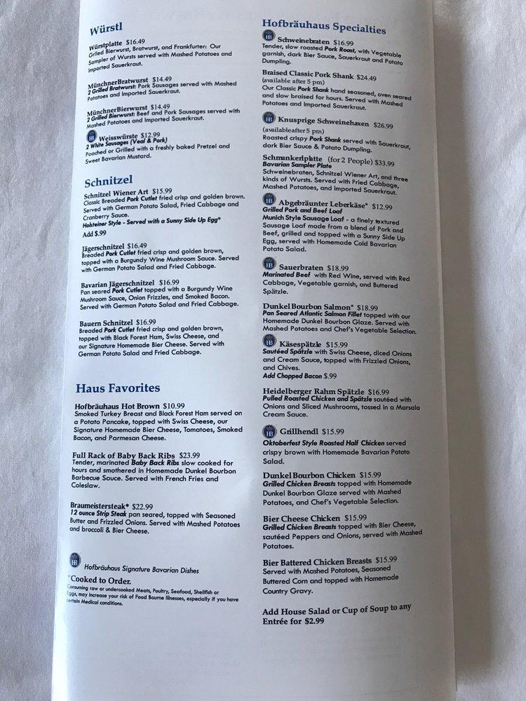 Menu at Hofbräuhaus - Newport pub & bar, Newport, 200 3rd St