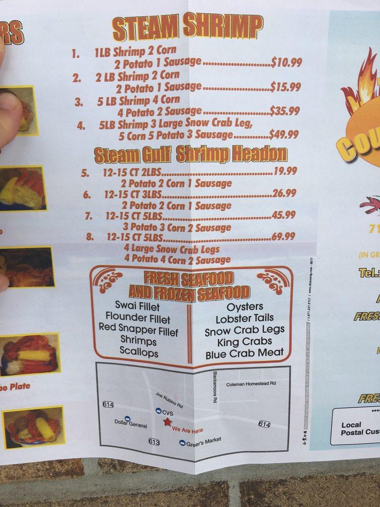 Menu at Old Country Seafood restaurant, Hurley