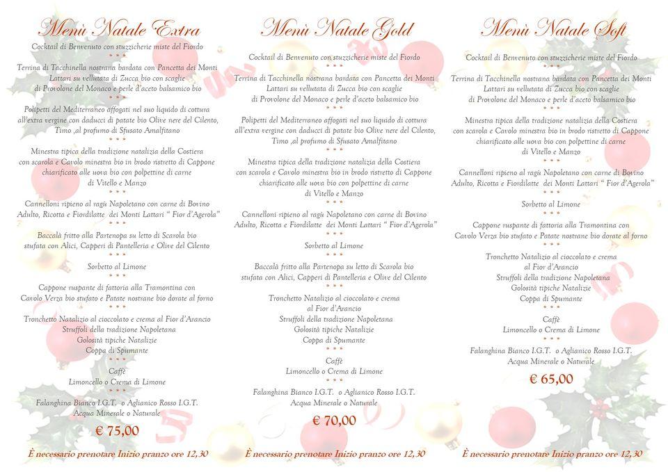 Menu da Ristorante Il Fiordo, Lomazzo, Via del Seprio