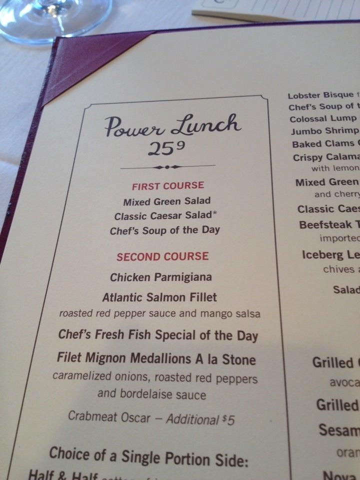 Menu at The Palm - Chicago steakhouse, Chicago, 323 E Wacker Dr