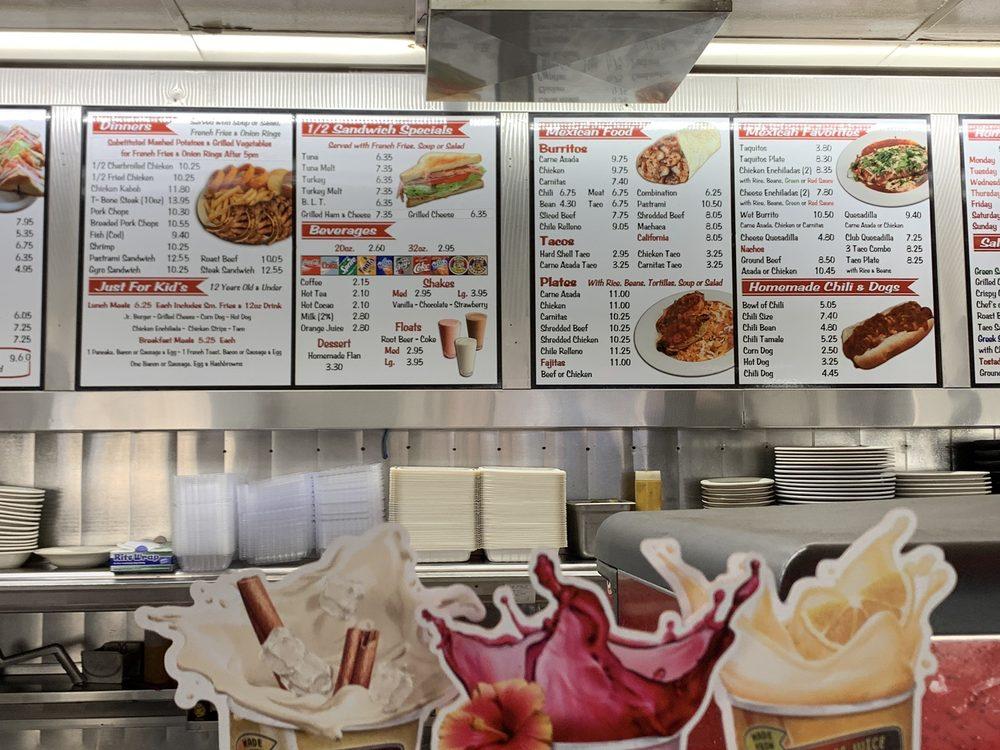 Menu at Fantastic Cafe., Long Beach, N Studebaker Rd