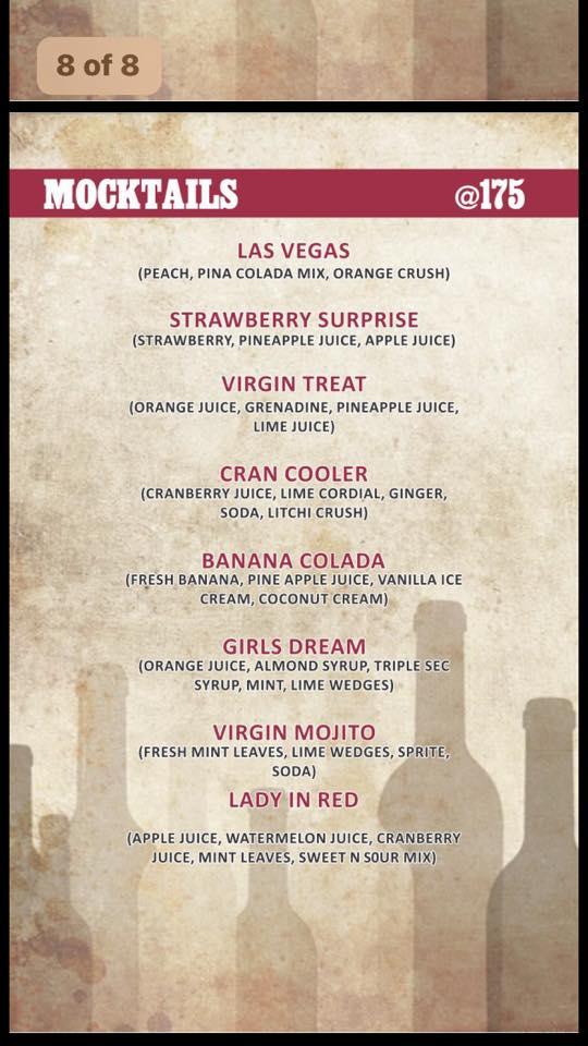 Menu at Joshi sweets, sinhagad road, Pune