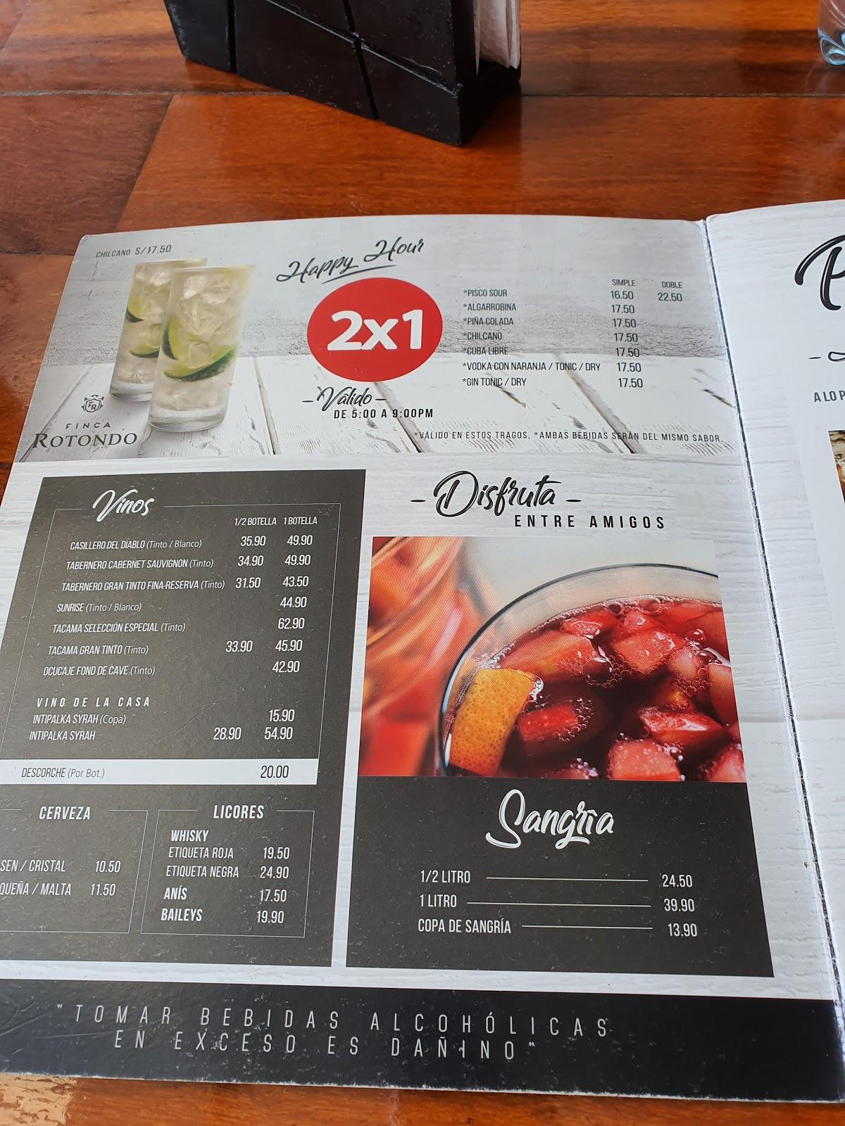Carta del restaurante Pardos Chicken, Santiago del Surco, Av. Caminos ...