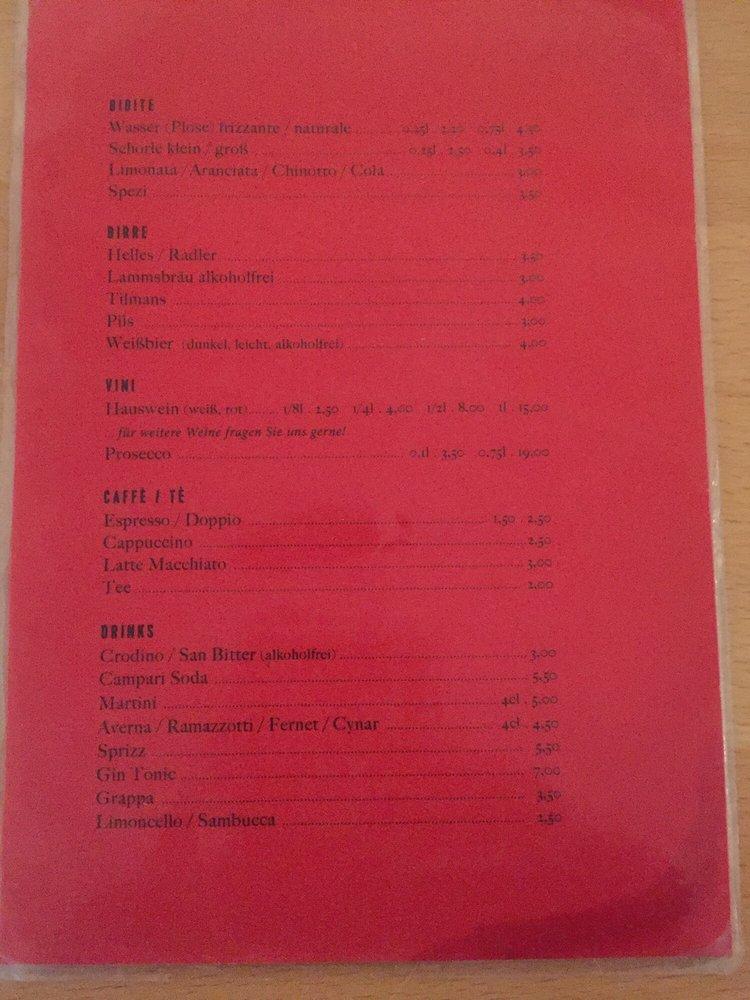 Speisekarte von Saluki pizza, München