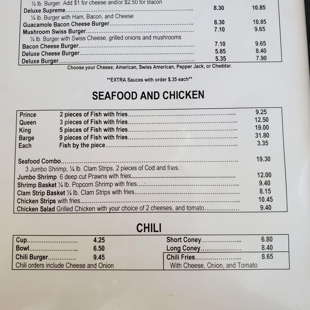 Menu at Sno-Cap Drive In Redmond restaurant, Redmond