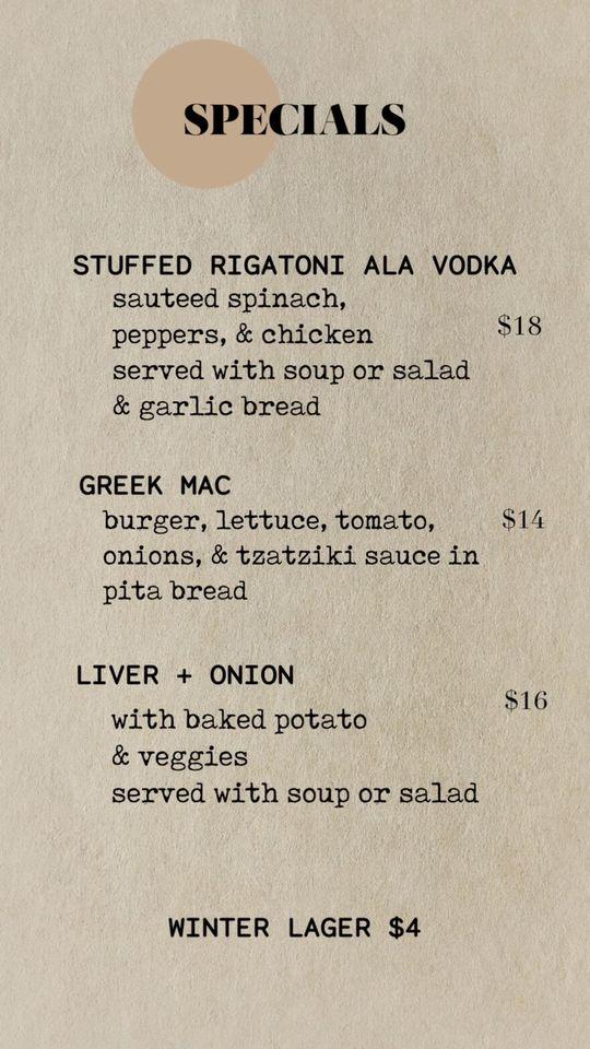 Menu at Georgia's Restaurant & Pizza, LLC, Hebron