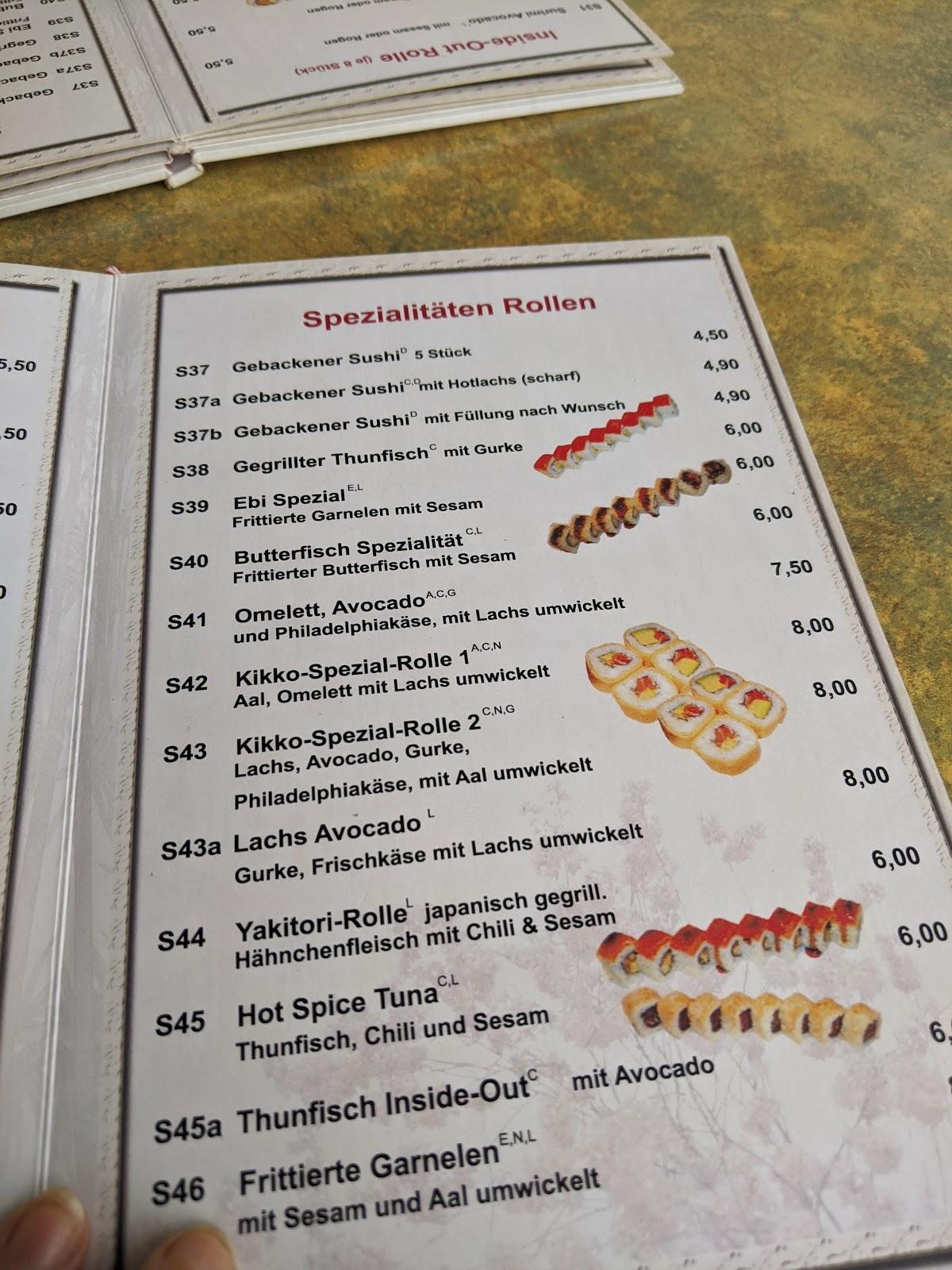 Speisekarte von Kikko Grill und Sushi restaurant, Berlin