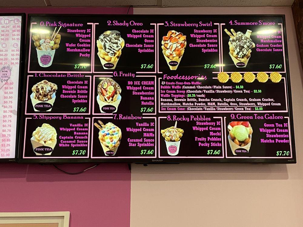 Menu at Pink Tea pub & bar, Bloomington