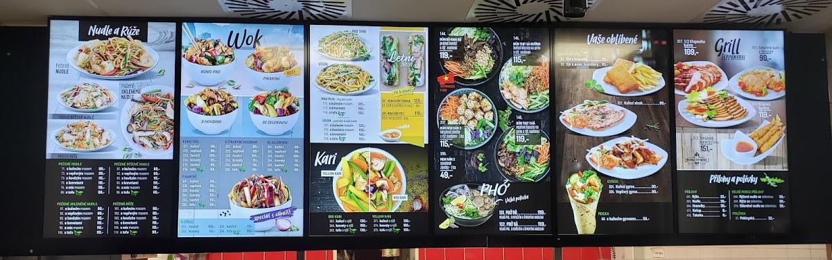 Menu at GUTY restaurant, Brno